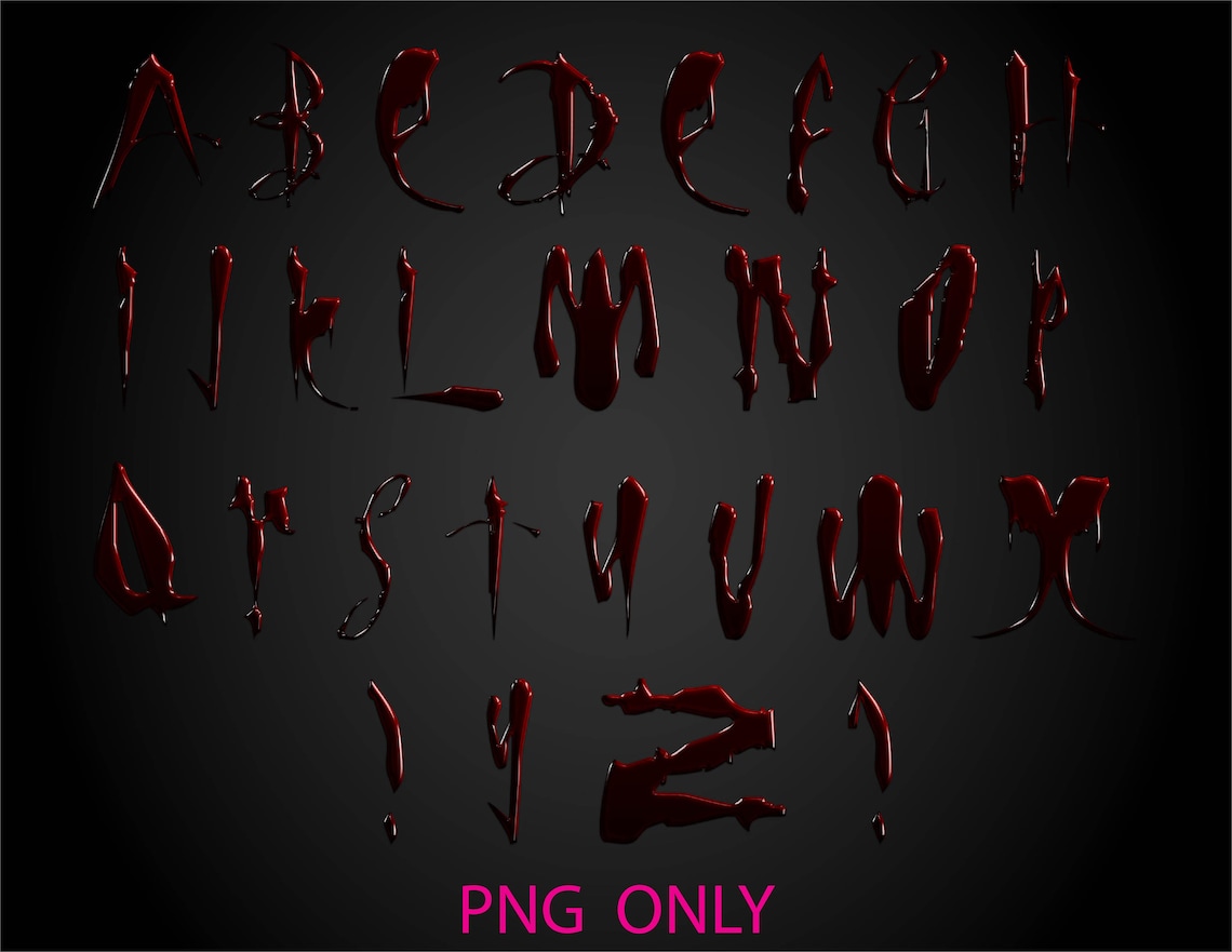 Dripping Font Svg, Blood Dripping Font, Dripping Letter Font, Dripping ...