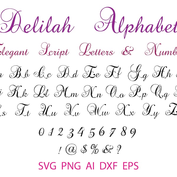 Cursive Script - Etsy