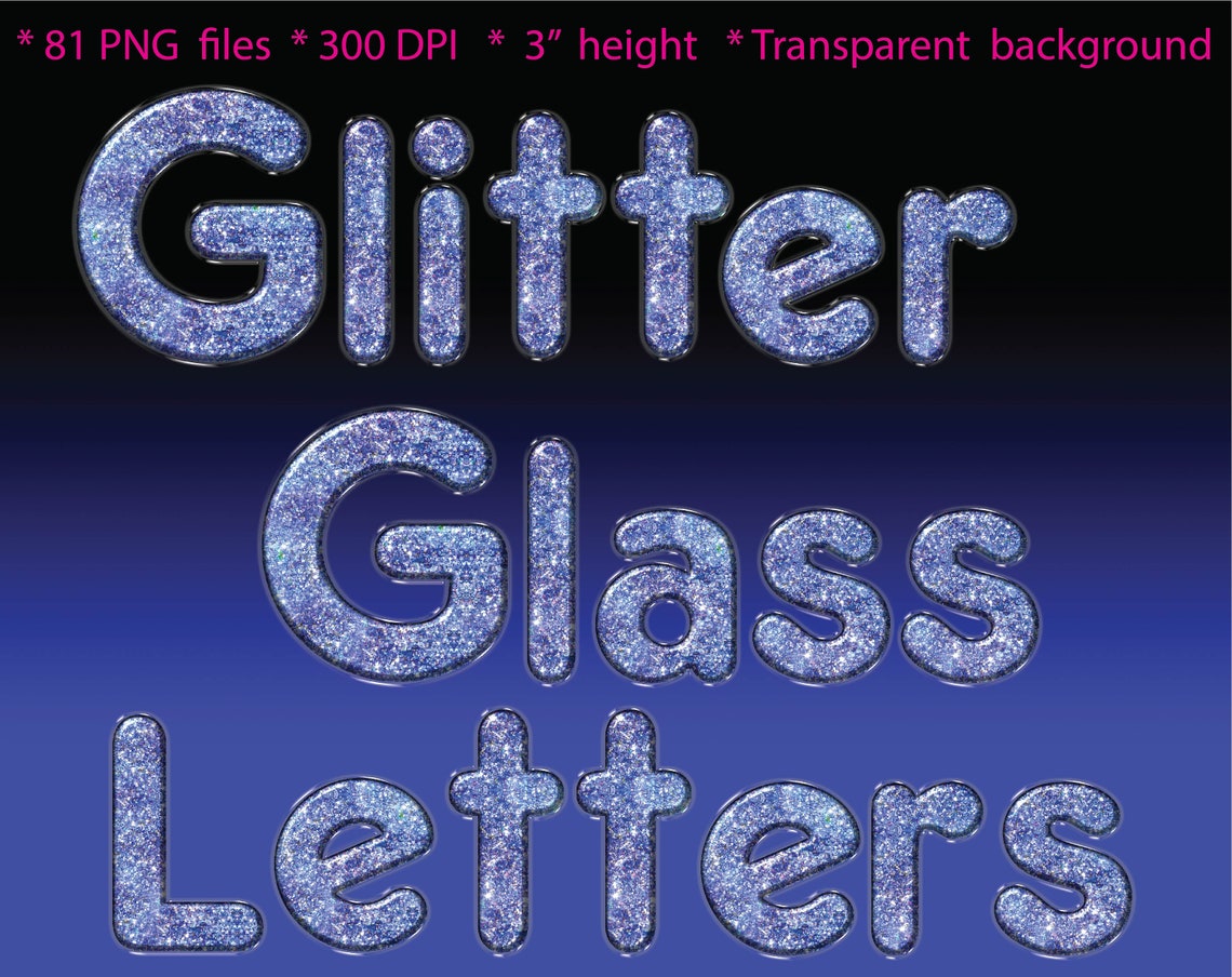 Glitter Font Png, Sparkle Font Png, Glitter Letters Font, Glitter ...