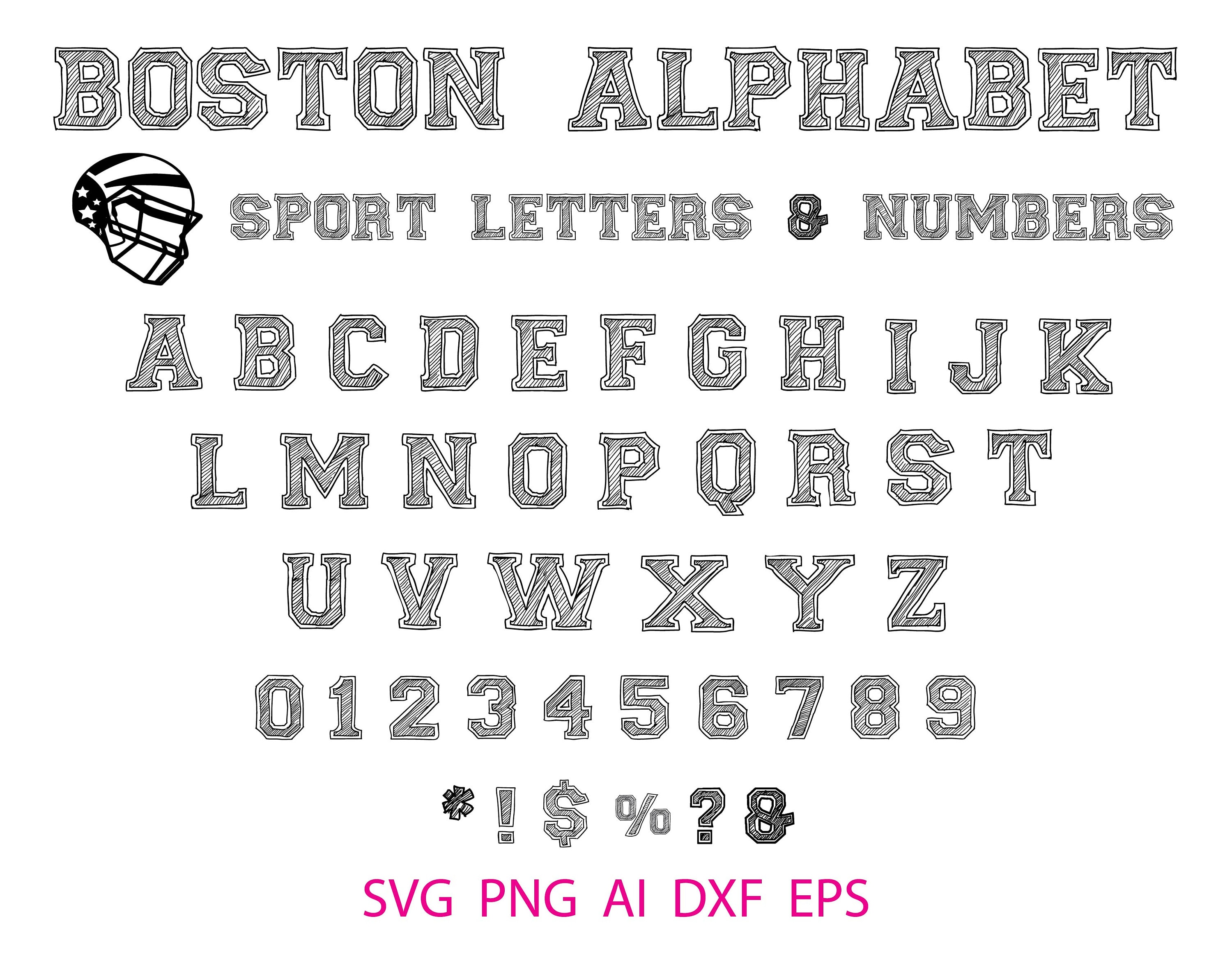 Sport Font SVG Instant Download Font SVG Sport Alphabet, 50% OFF