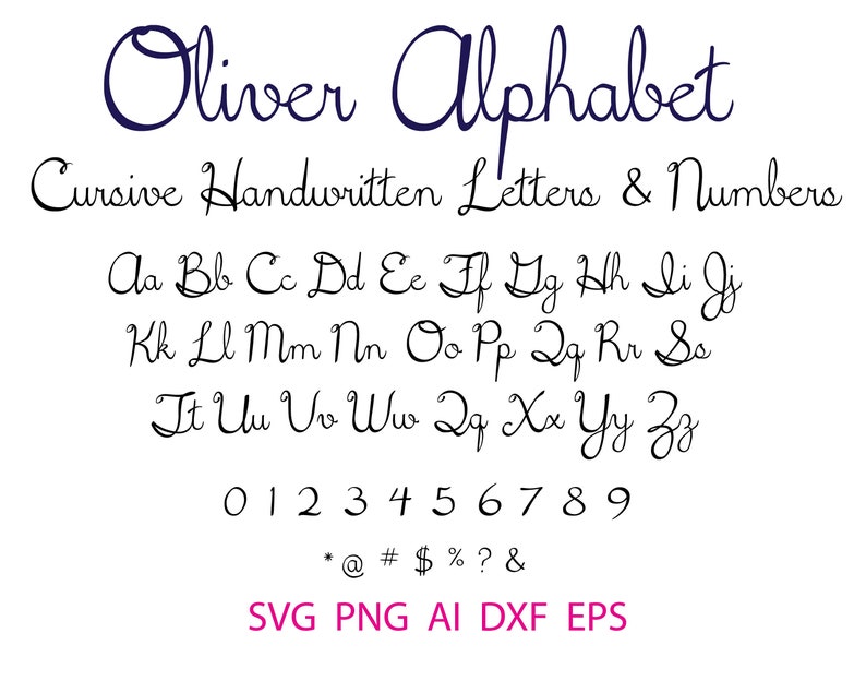 Cursive Font Svg,handwritten Font Svg,cursive Letters Alphabet,cursive ...