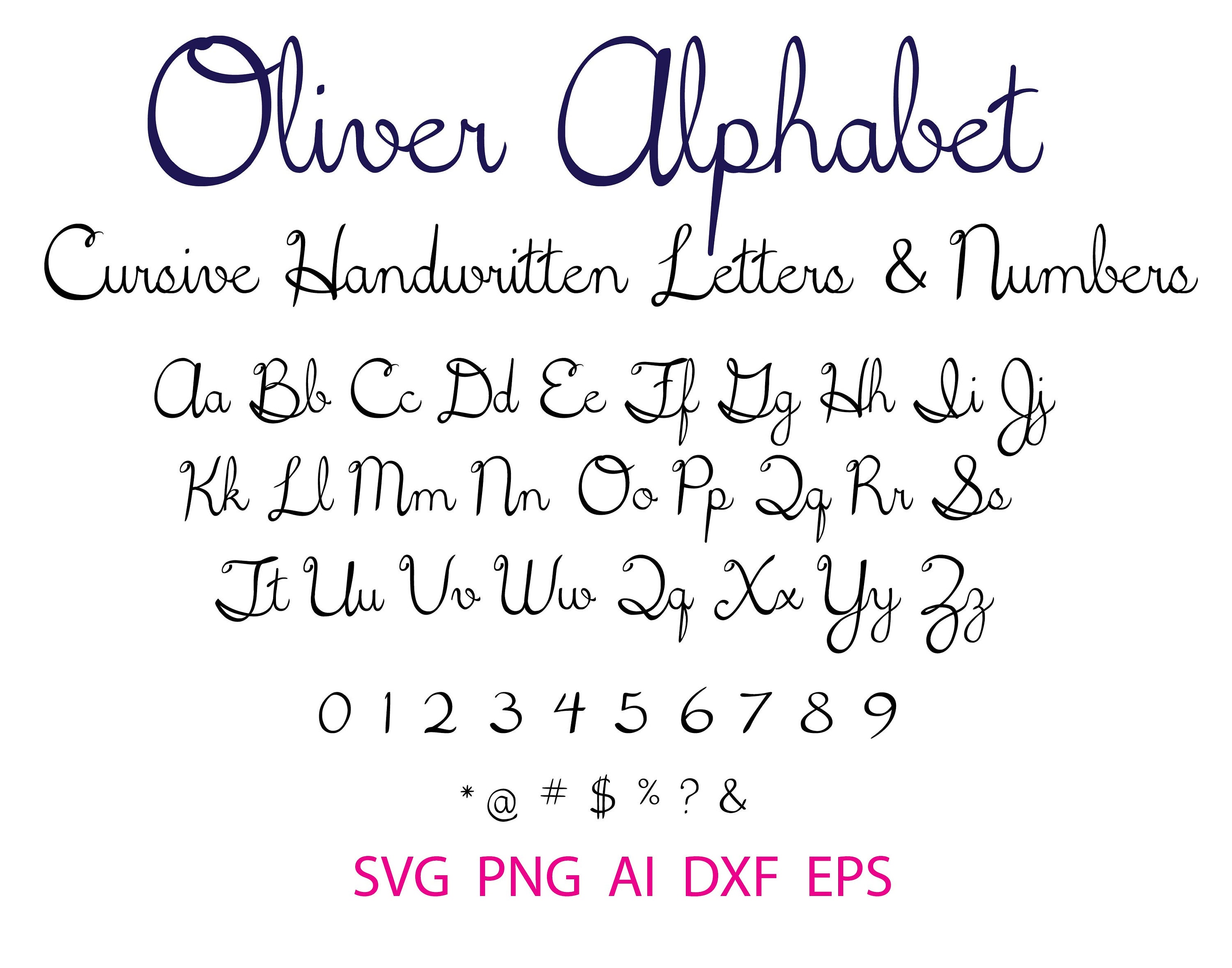 Cursive Font Svg Handwritten Font Svg Cursive Letters Alphabet Cursive