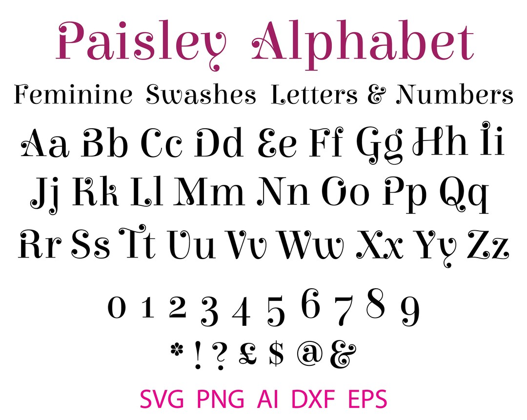 Sans Serif Font Svg Swash Font Svg Wedding Font Svg Serif - Etsy