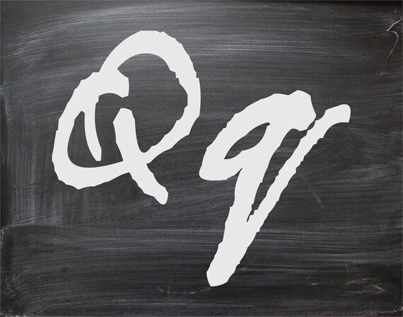 Flowing handwriting font Handwritten lettering Chalk writing font Thick ...