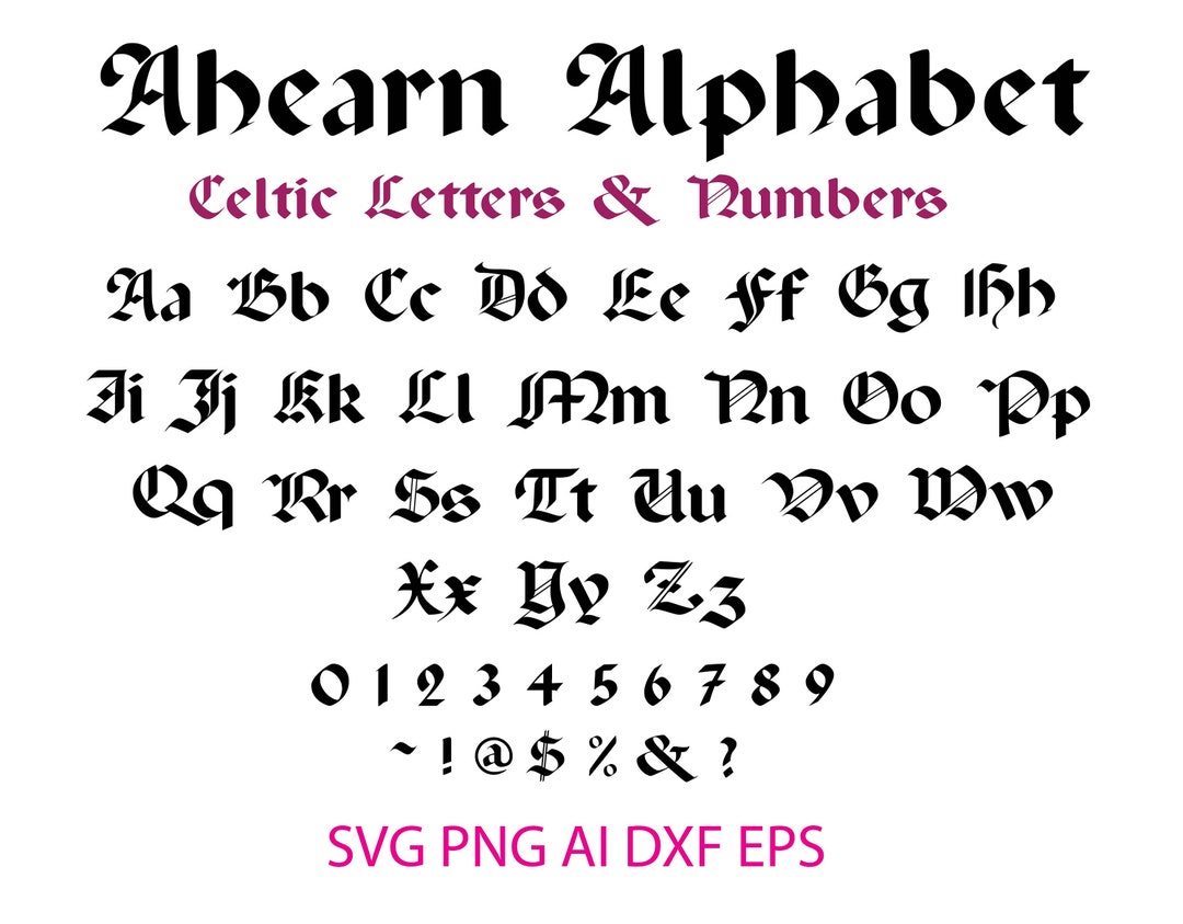 Celtic Alphabet