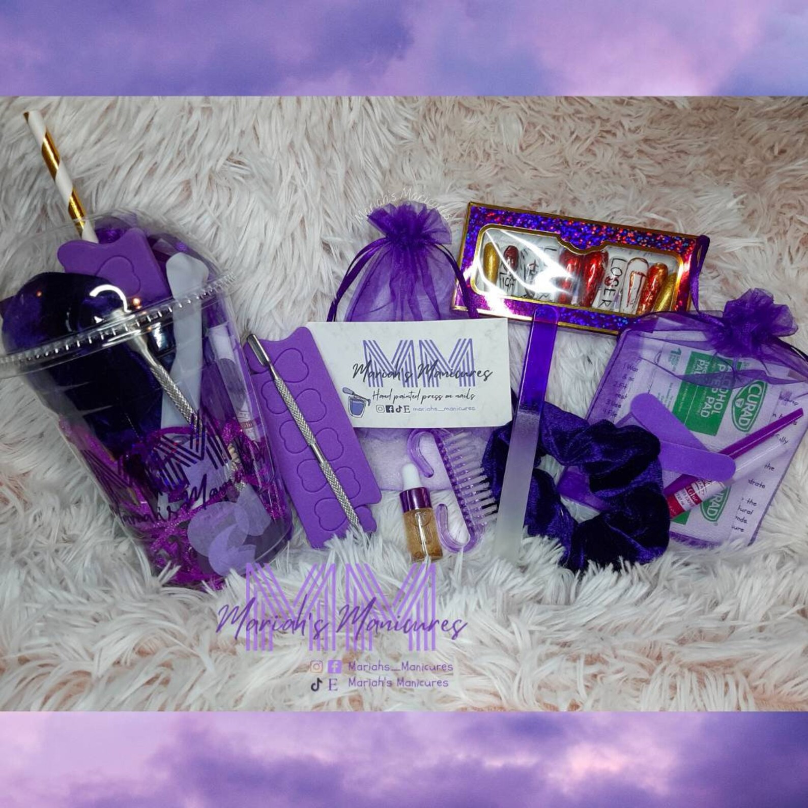 Mani Pedi Care Cup / Nails / Press on Nails / Gift Set / - Etsy