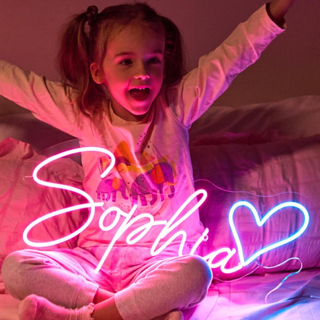 Custom Name Neon Sign,neon Sign Bedroom,baby Name Sign,sign,led Name ...