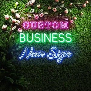 Custom Neon Sign,company Logo Sign,business Logo Sign,business Neon ...