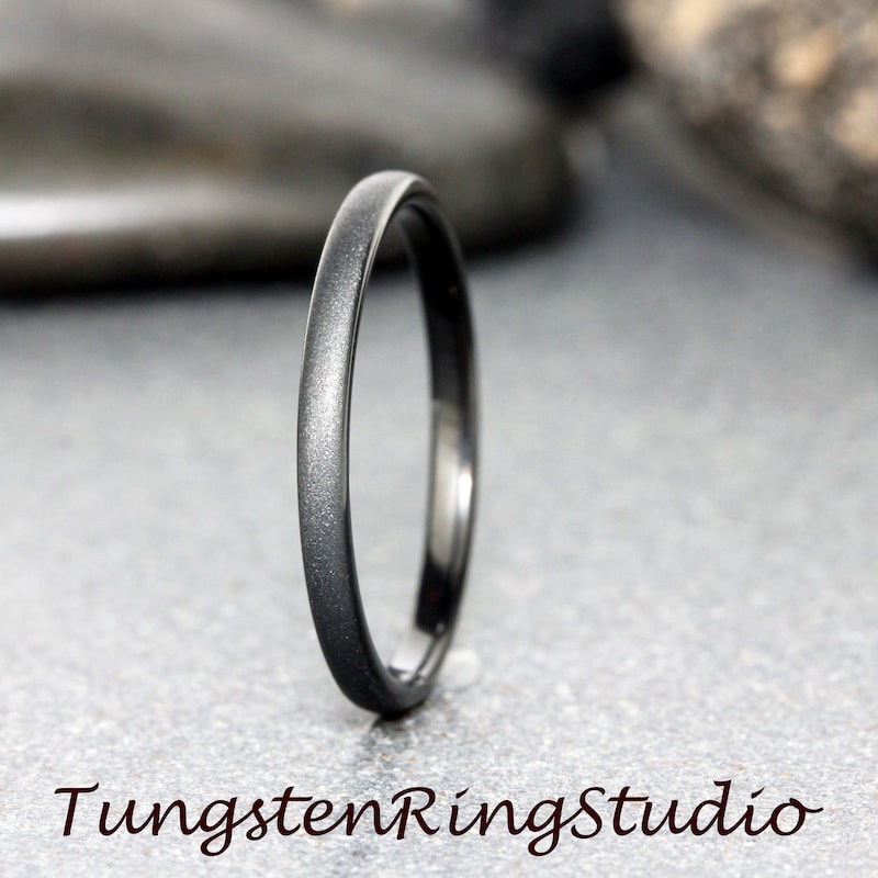 Black Wedding Rings - Etsy