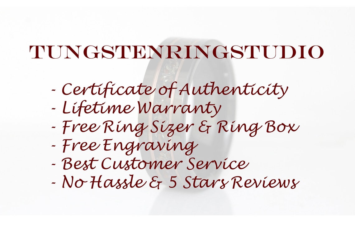 Meteorite Hammer Ring Set His and Hers Ring Rose Gold Strips - Etsy