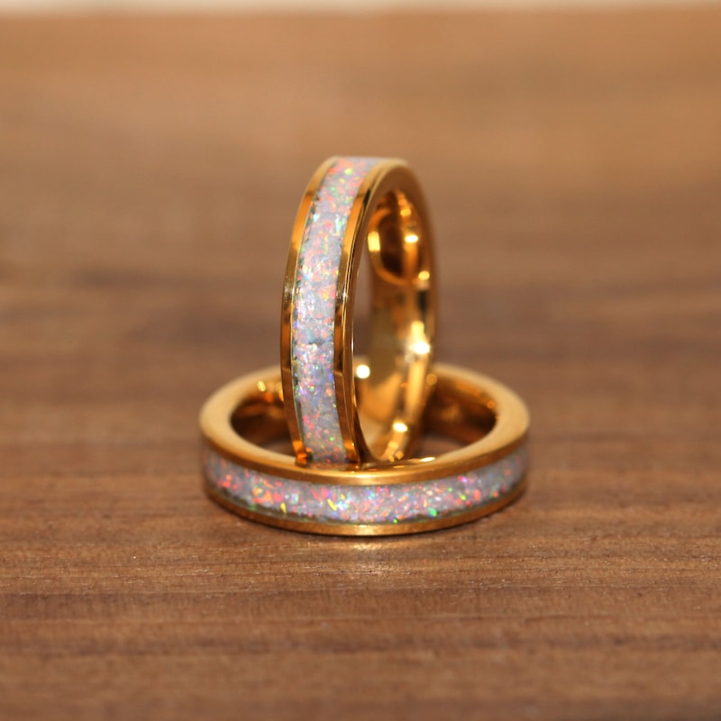 Opal Ring Yellow Gold - Etsy