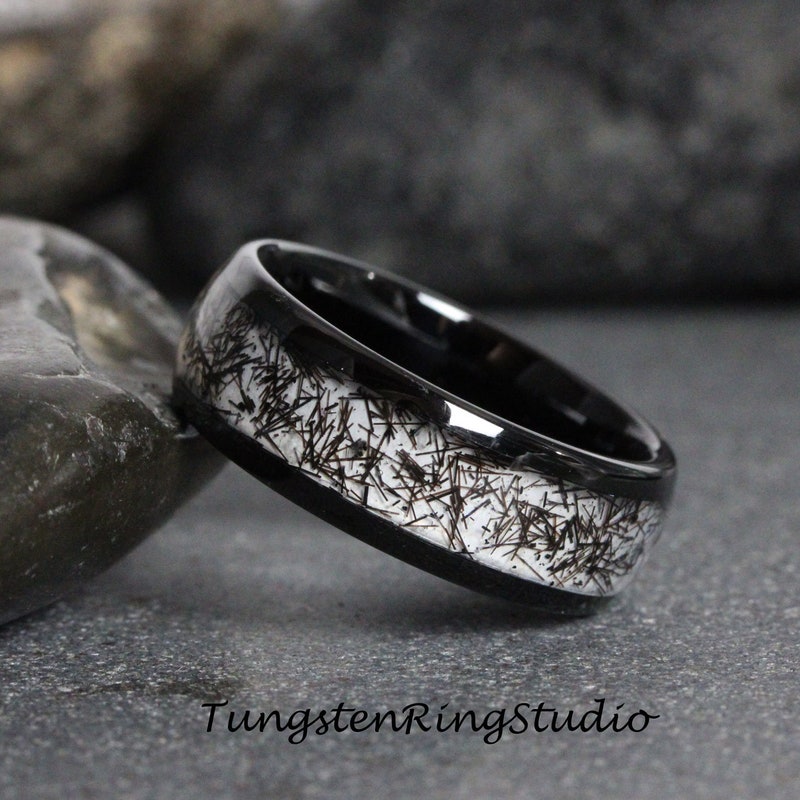 Black Quartz Women Ring - Etsy