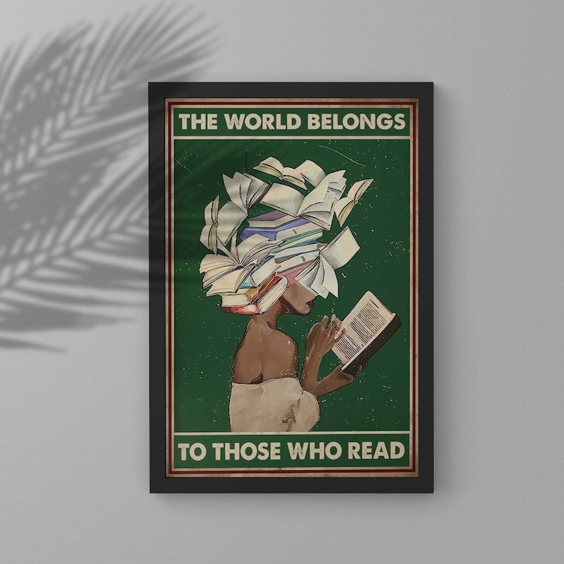 Black Reading Posters - Etsy