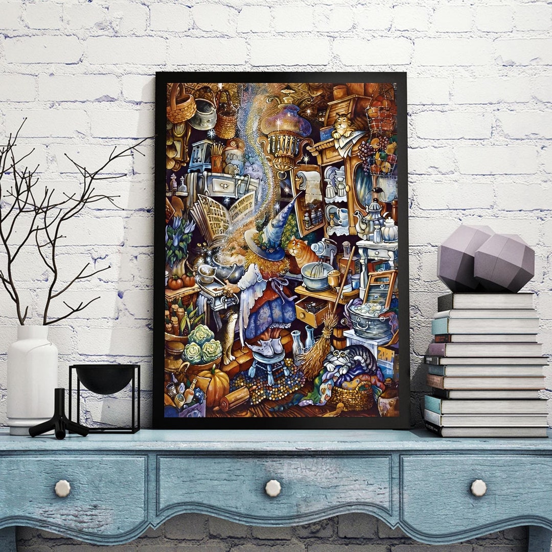 Kitchen Witchery Poster, Witch Kitchen Canvas, Witches Magic Knowledge ...
