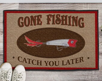 Fishing Welcome Mat - Etsy