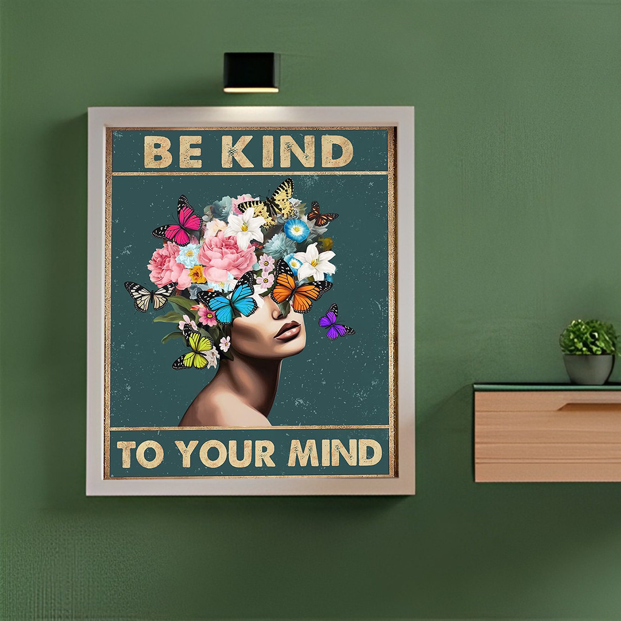 Be Kind to Your Mind Poster, Inspirational Wall Art, Positive ...