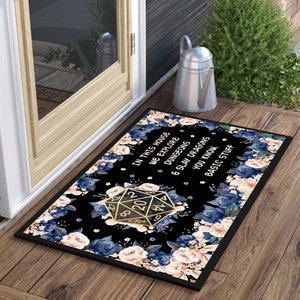 In This House We Explore Dungeons and Slays Dragons Doormat, Slaying ...