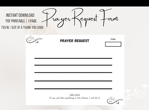 Prayer Cards Prayer Request Prayer Box Prayer Journal Etsy | Etsy