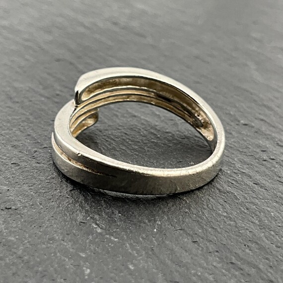 Vintage Sterling Silver Fancy Stack Band Ring, UK Siz… - Gem