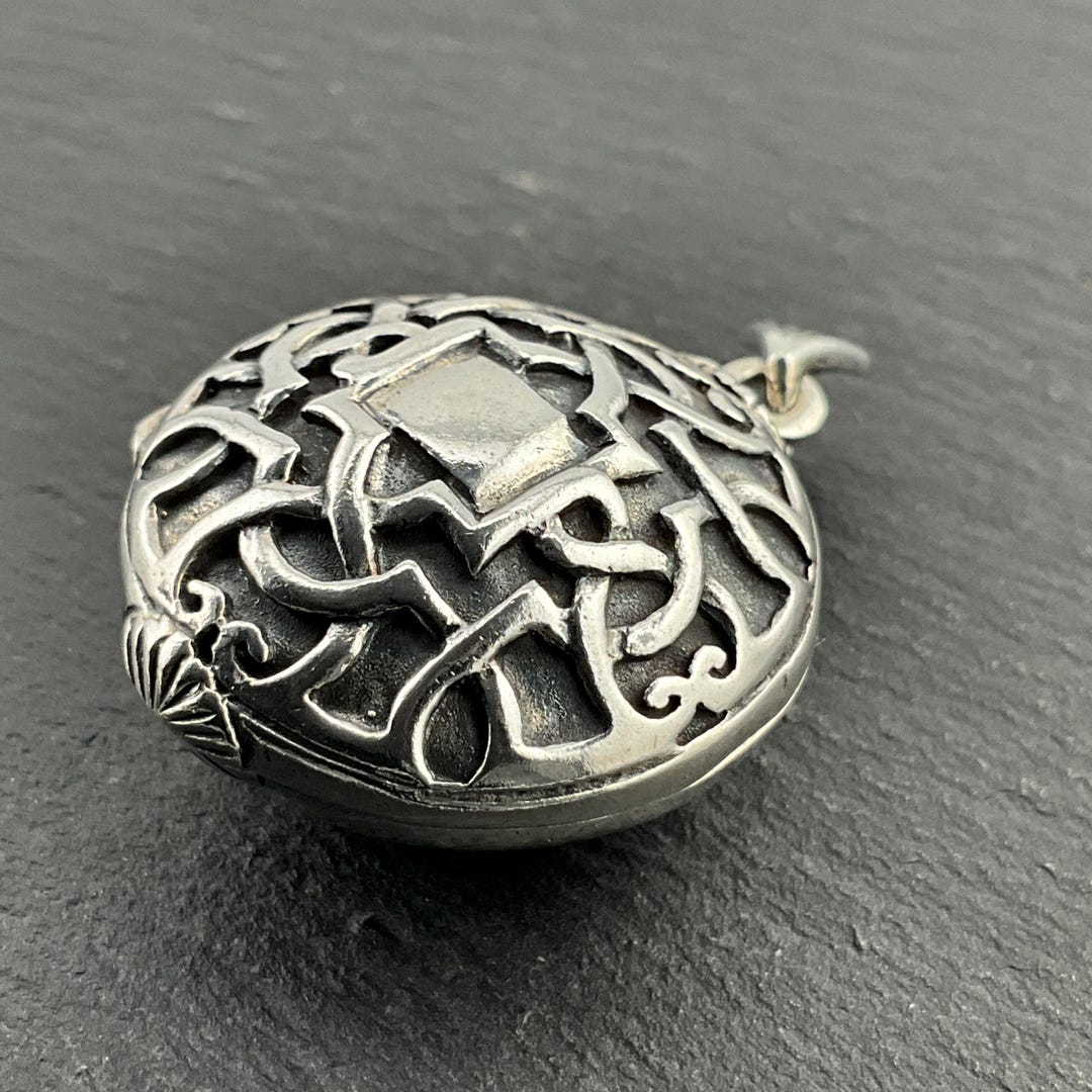 Genuine Kit Heath Celtic Chunky Locket Heavy Sterling Silver Pendant ...