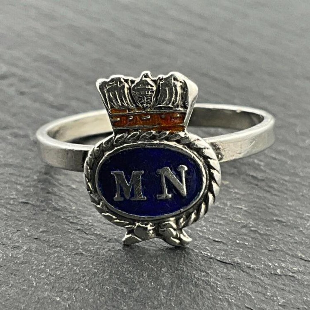 Vintage Sterling Silver WW2 British Crown Band Ring, UK Size L, US Size ...