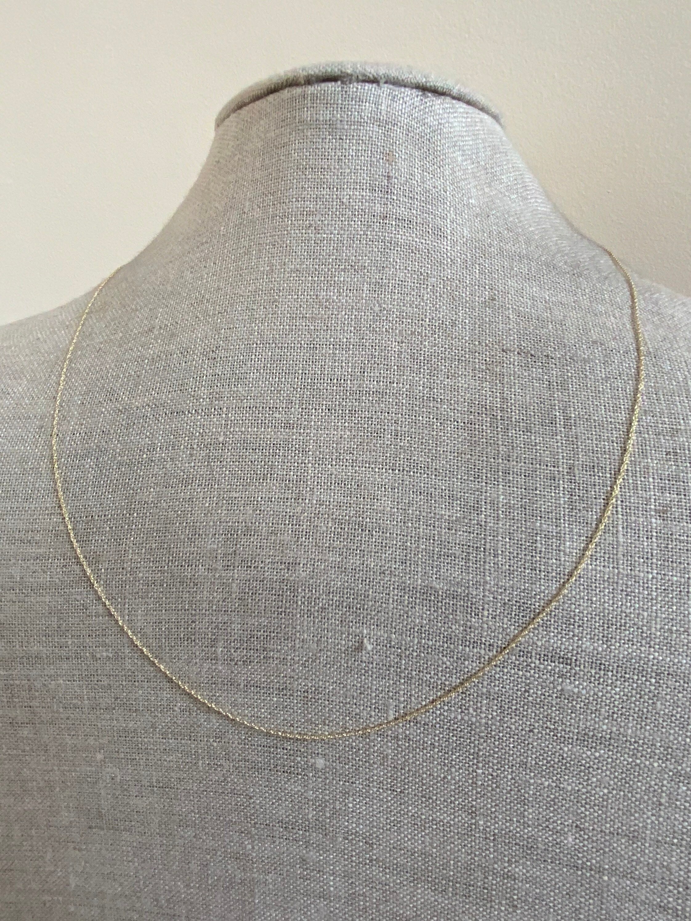 Fine Solid 9ct Gold Necklace Chain | Etsy UK