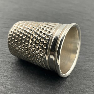 Antique Sterling Silver Thimble - Etsy