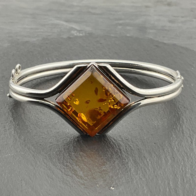 Amber Bangle - Etsy