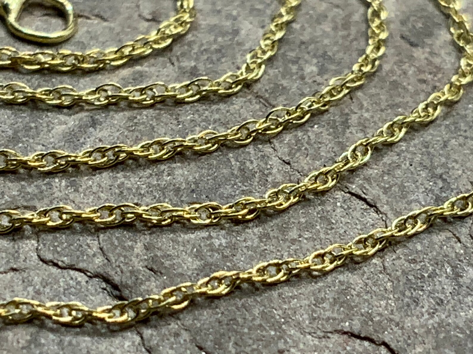 Fine Solid 9ct Gold Necklace Chain | Etsy UK