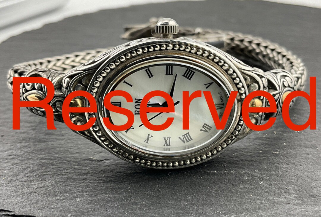 Reserved Do Not Buy Vintage Solid Sterling Silver EON Wrist Watch - Etsy