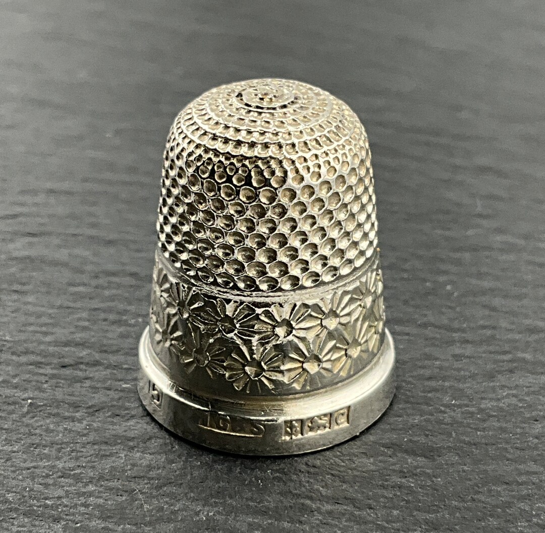 Antique Sterling Silver Thimble - Etsy