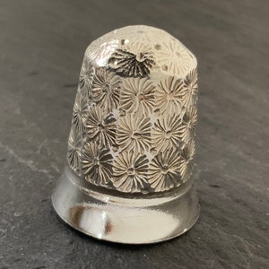 Antique Sterling Silver Thimble - Etsy