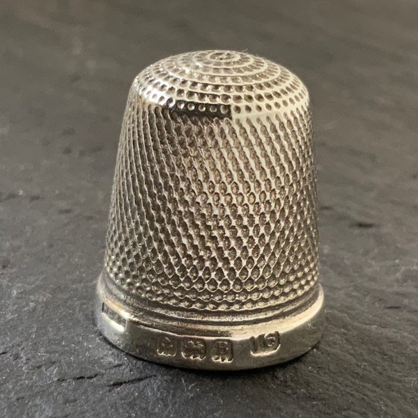 Antique Sterling Silver Thimble - Etsy