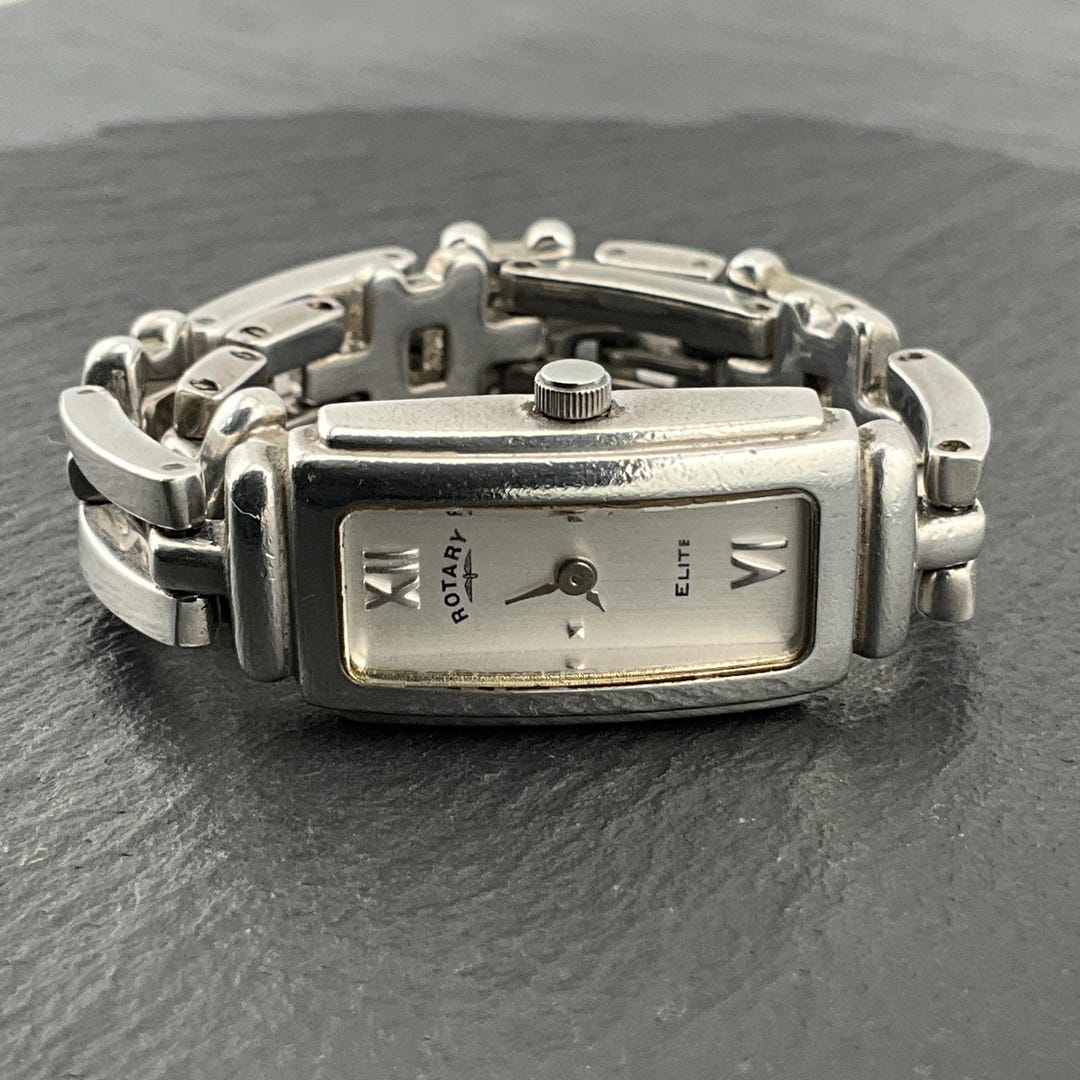 Vintage Solid Sterling Silver Rotary Wrist Watch - Etsy