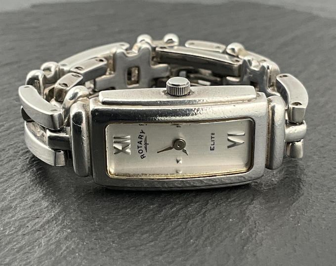 Vintage Solid Sterling Silver Rotary Wrist Watch - Etsy