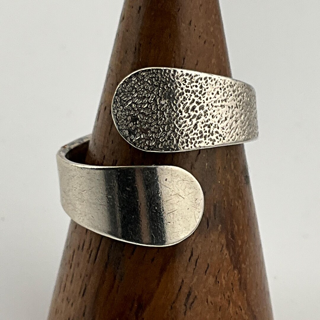 Vintage Sterling Silver Torque Ring, UK Size R, US Size 8 3/4, EU Size ...