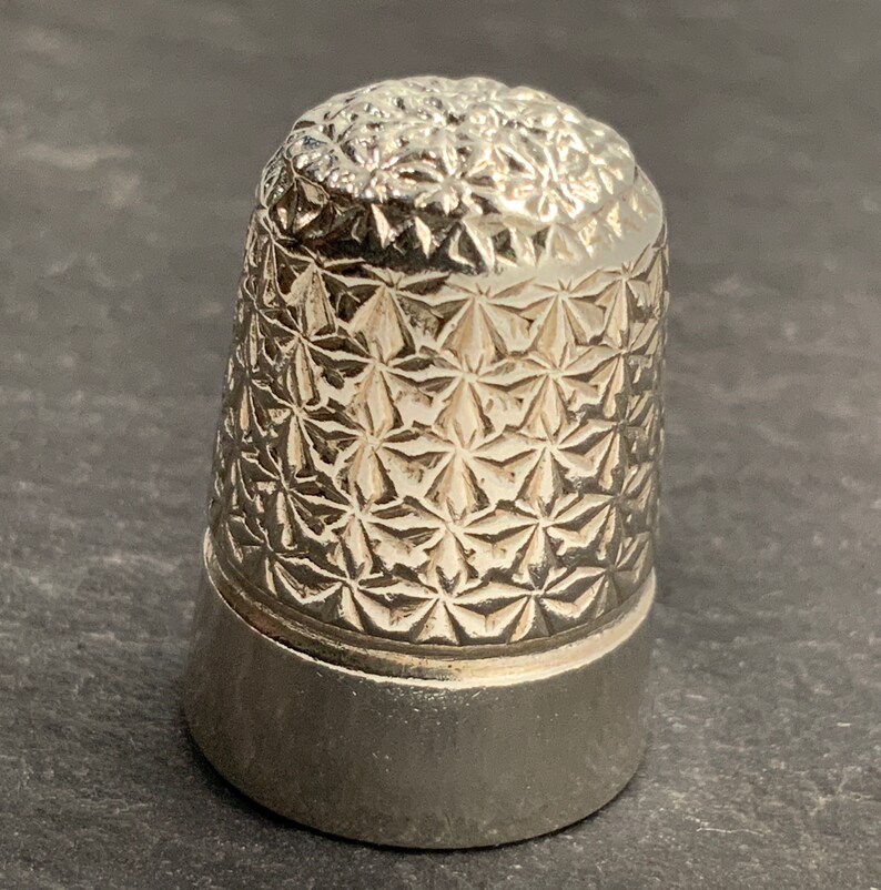 Vintage Sterling Silver Thimble - Etsy