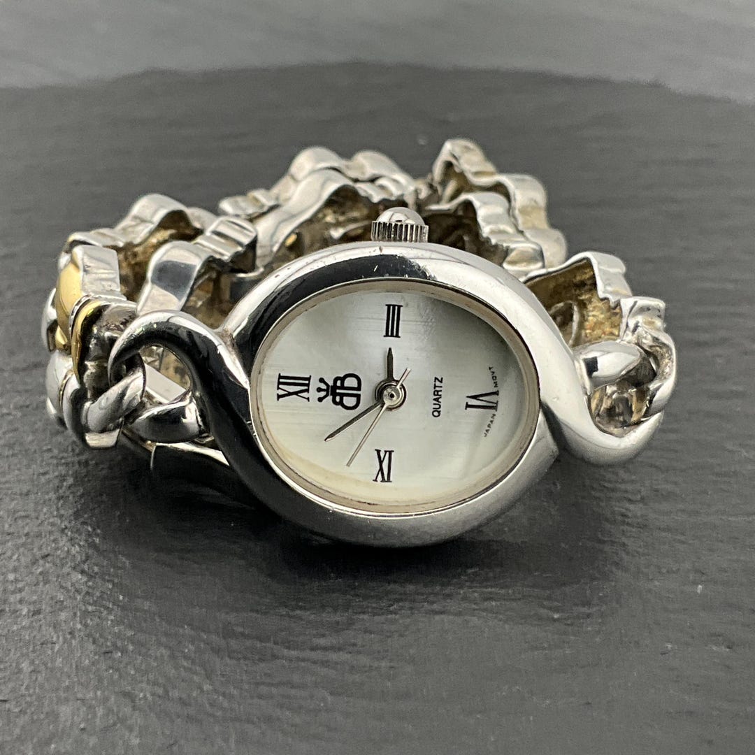 Vintage Solid Sterling Silver Cat Wrist Watch - Etsy