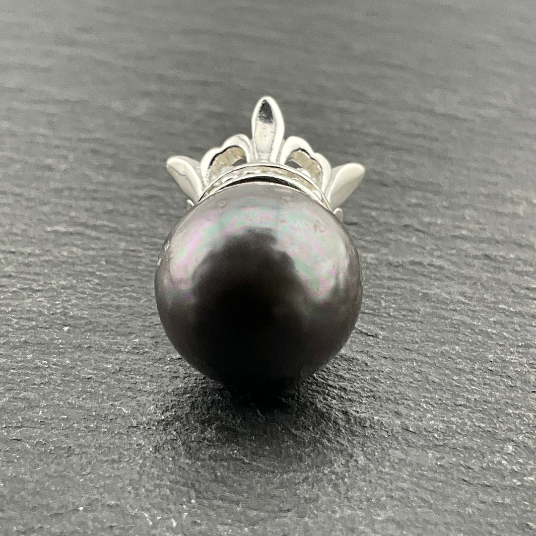 Genuine Thomas Sabo Sterling Silver Black Pearl Tiara Charm - Etsy