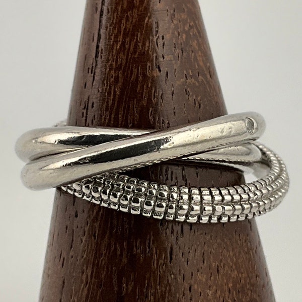 Interlocking Diamond Ring - Etsy
