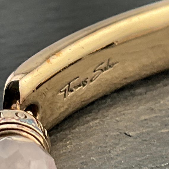 Genuine Thomas Sabo Sterling Silver Rose Quartz Brace… - Gem