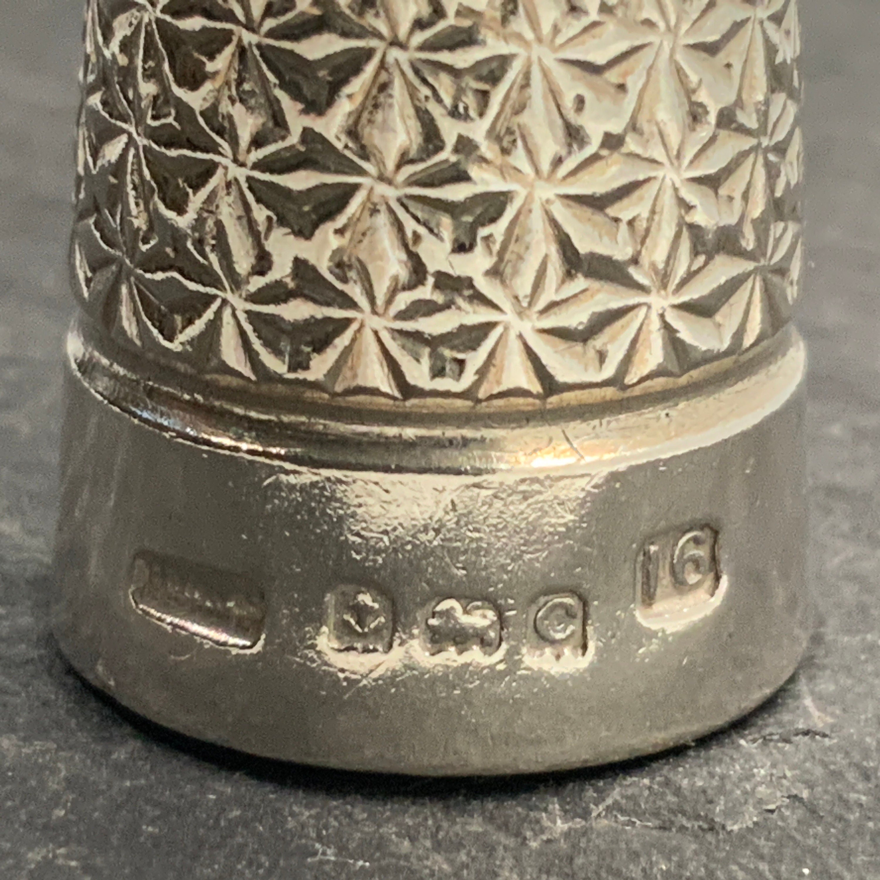 Vintage Sterling Silver Thimble - Etsy