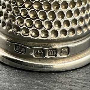 Antique Sterling Silver Thimble - Etsy