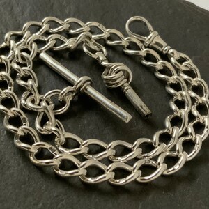 Vintage Heavy Sterling Silver T-bar Chain Necklace - Etsy