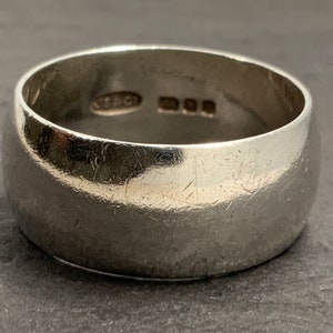 Vintage Sterling Silver Chunky Band Ring, UK Size U, US Size 10 1/4, EU ...