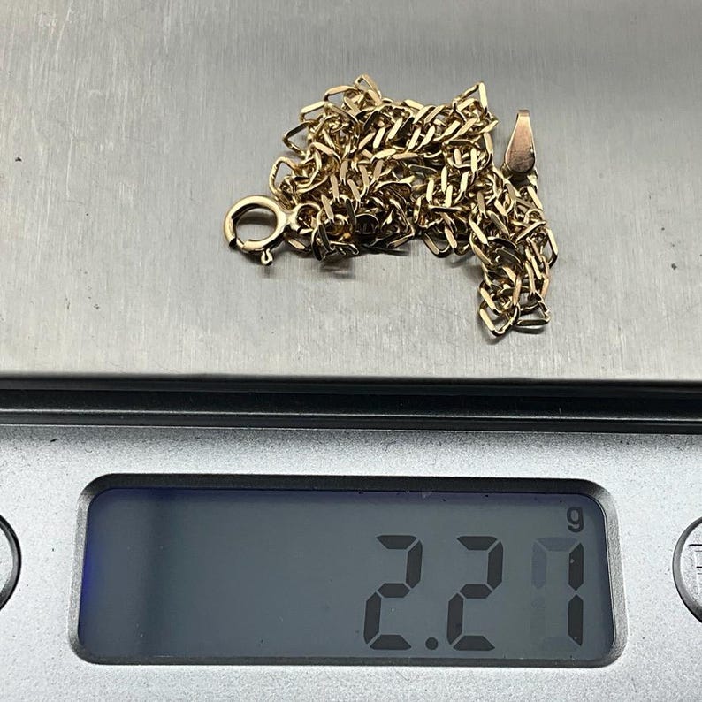 Vintage 9ct Gold Double Curb Woven Chain Bracelet - Etsy UK