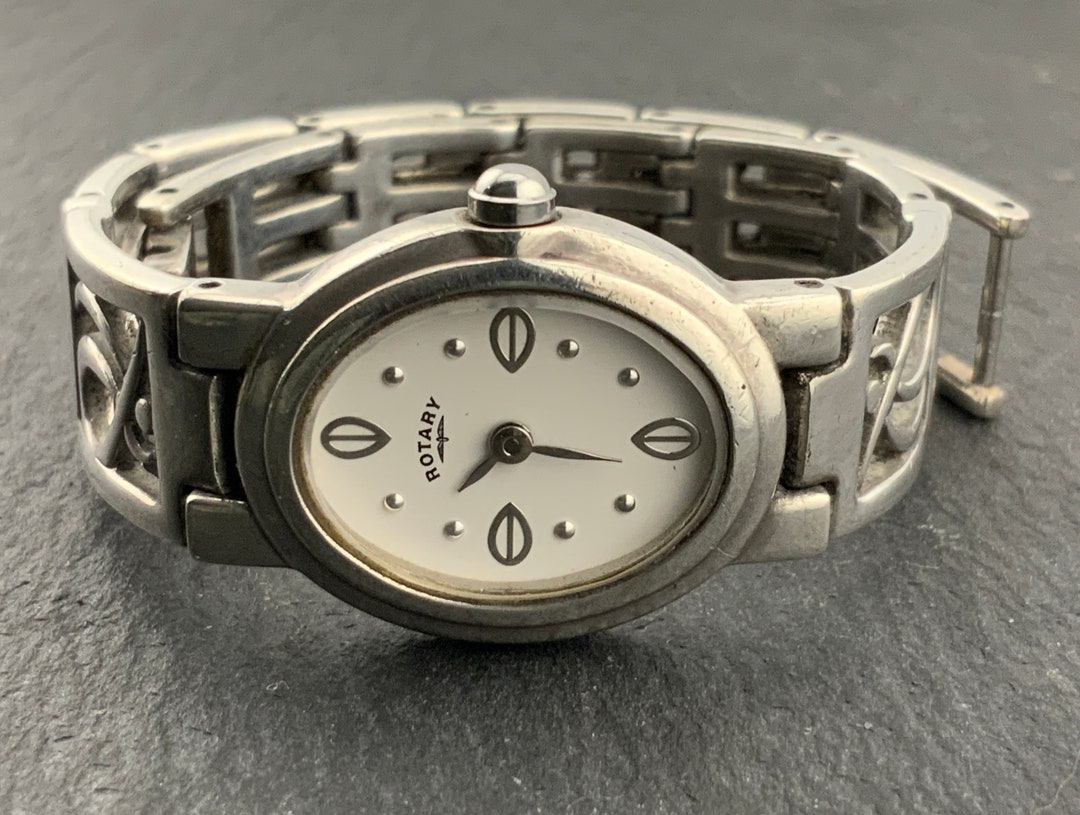 Vintage Solid Sterling Silver Rotary Wrist Watch - Etsy