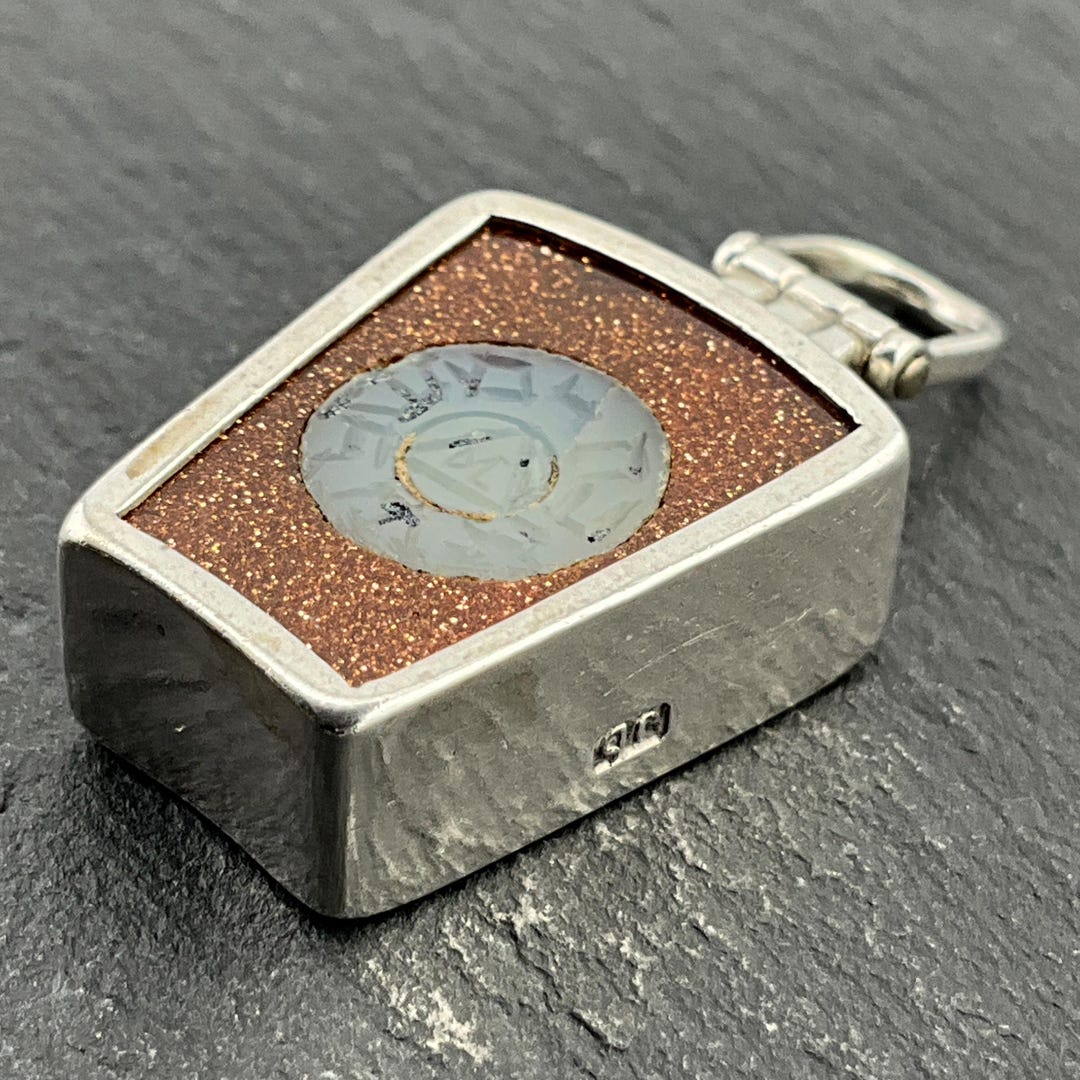 Vintage Sunstone Masonic Keystone Engraved 'hiram the Widow's Son Sent ...