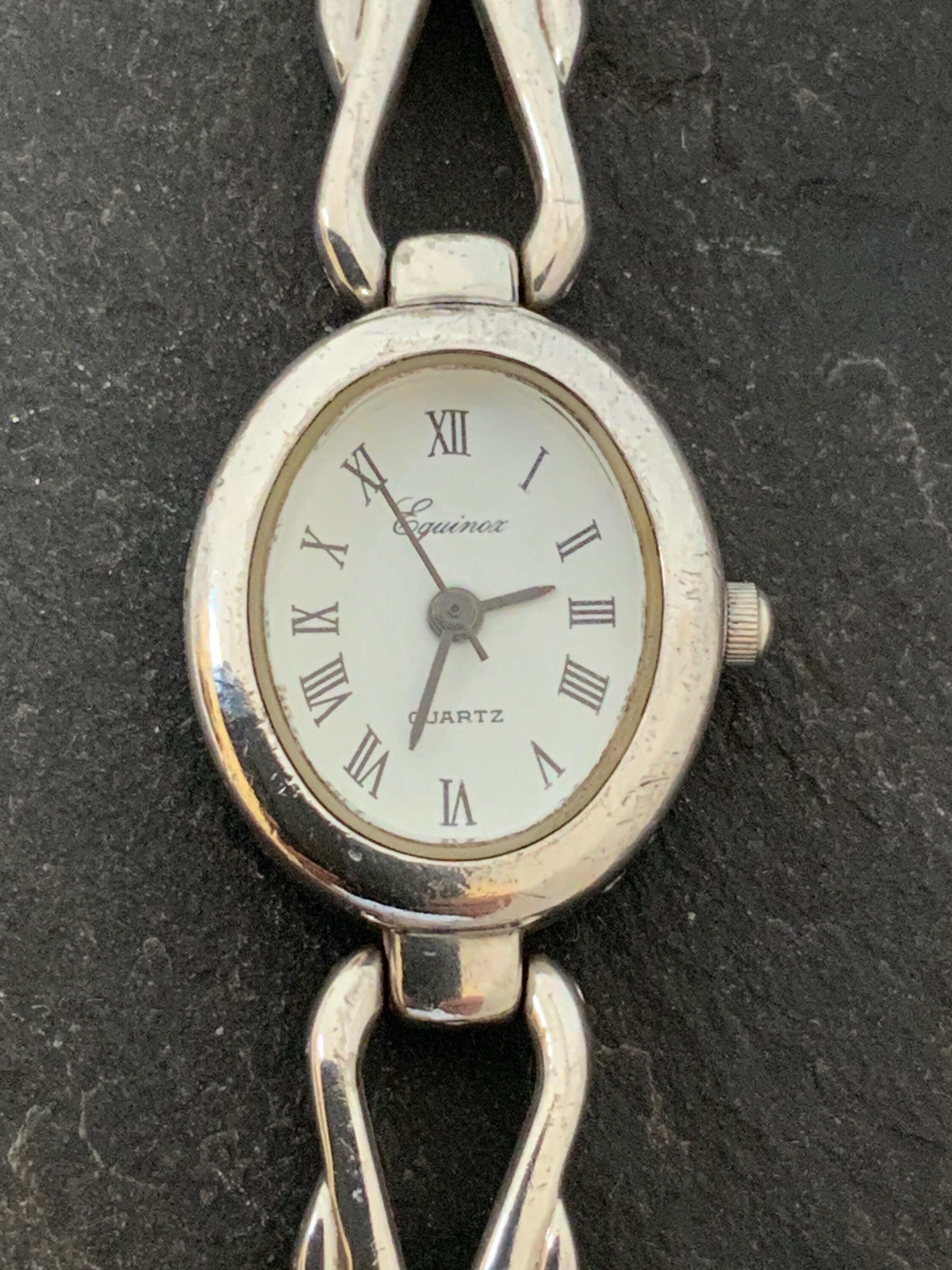 Vintage Solid Sterling Silver Quartz Wrist Watch - Etsy
