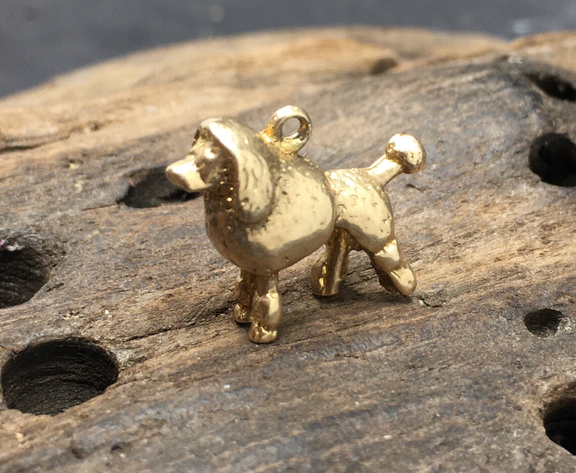 Vintage Solid 9ct Gold Poodle Charm London 1961/62 - Etsy
